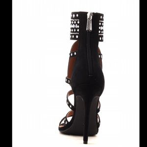 Shoes | Cleopatra Embelished Stiletto Heels In Black Suede | Poshmark
