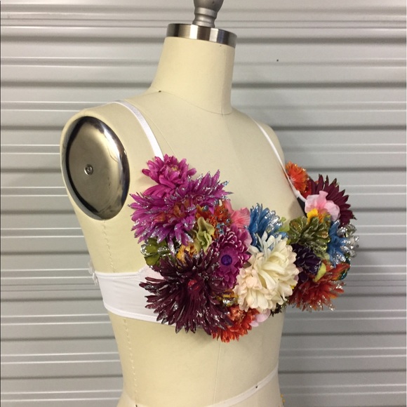 Intimates & Sleepwear | Sparky Flower Rave Party Bra | Poshmark