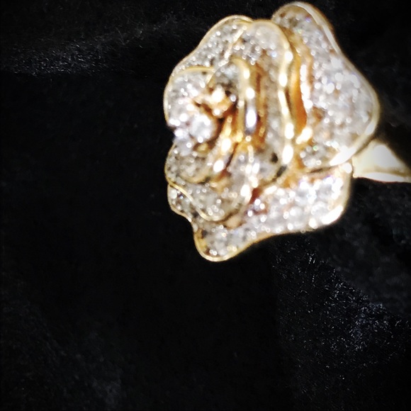 Technibond | Jewelry | Gold Tone Cubic Zirconia Technibond Ring | Poshmark