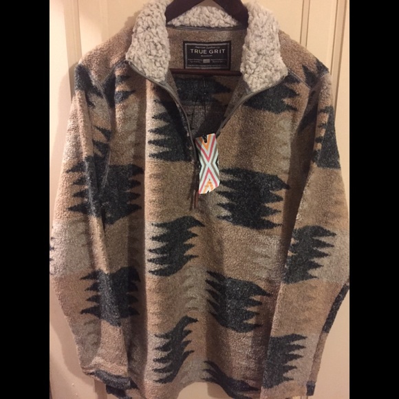 True Grit | Jackets & Coats | True Grit Melange Blanket Pullover | Poshmark