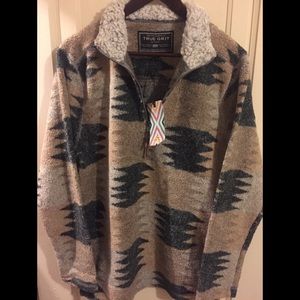 True Grit | Jackets & Coats | True Grit Melange Blanket Pullover | Poshmark