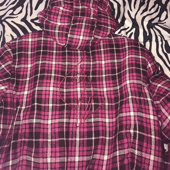 Baby Phat | Sweaters | Baby Phat Pink Checkered Jacket 2xl | Poshmark