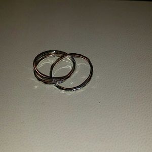unknown | Jewelry | Brand New Solid Ss Triple Rolling Ring | Poshmark