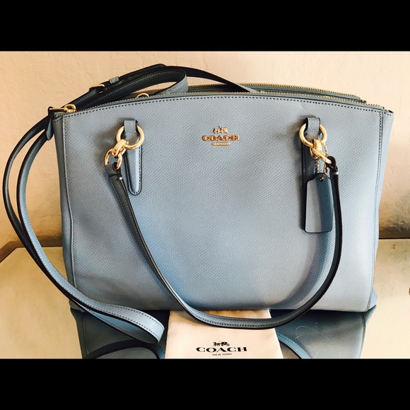 Coach | Bags | Coach Carryalllight Blue | Poshmark