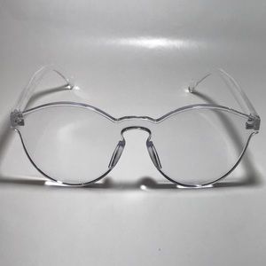 Accessories | Clear Frame Single Lens Acrylic Sunglasses | Poshmark