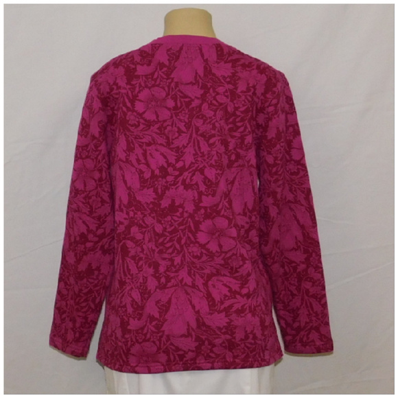 Laura Scott | Tops | Laura Scott Floral Fleece Size Medium | Poshmark