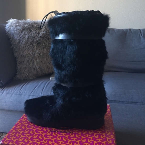 Tory Burch | Shoes | Tory Burch Rabbit Fur Winter Boots | Poshmark