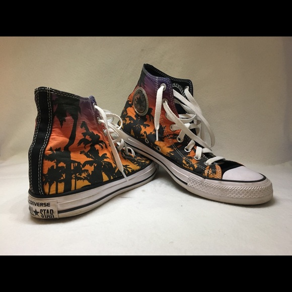 Converse | Shoes | Converse Ctas Hi Santa Monica Palm Trees | Poshmark