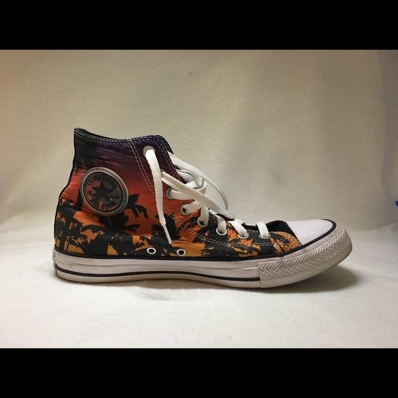 Converse | Shoes | Converse Ctas Hi Santa Monica Palm Trees | Poshmark