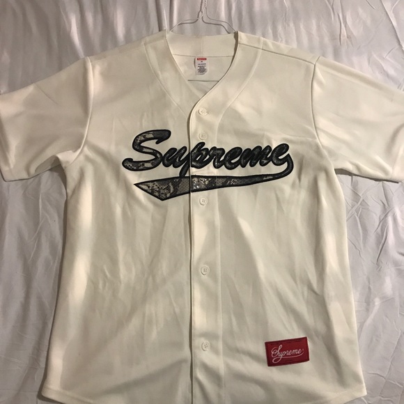 Supreme | Shirts | Snake Script Logo Supreme Jersey | Poshmark