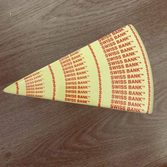 Other | Vintage Swiss Bank Cheese Wedge Coin Bank | Poshmark