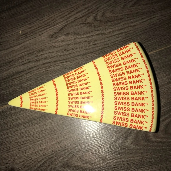Other | Vintage Swiss Bank Cheese Wedge Coin Bank | Poshmark