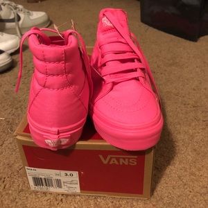 Vans | Shoes | Neon Pink Vans | Poshmark