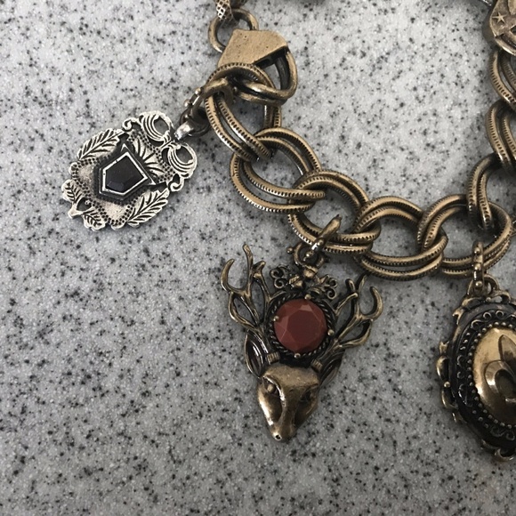 Lucky Brand | Jewelry | Lucky Brand English Deer Hunting Charm Bracelet ...