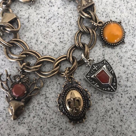 Lucky Brand | Jewelry | Lucky Brand English Deer Hunting Charm Bracelet ...