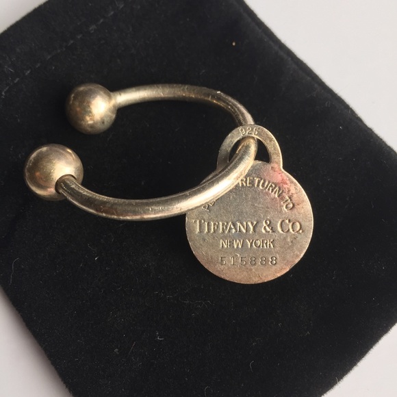 Tiffany & Co. | Accessories | Authentic Silver Tiffany Co Key Ring ...