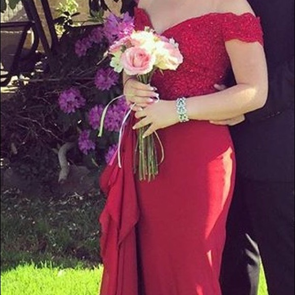 Dresses | Red Cranberry Prom Dress | Poshmark