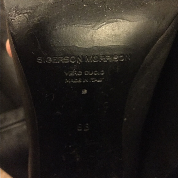 Sigerson Morrison | Shoes | Sigerson Morrison Knee High Black Leather ...