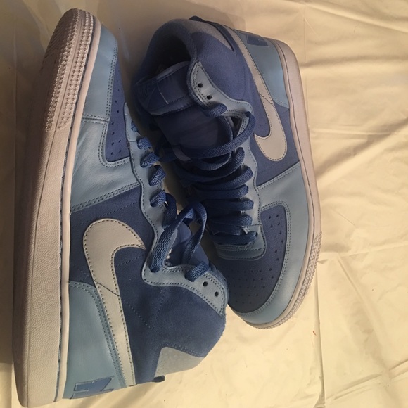 Nike | Shoes | Mens Blue High Top Nike Rare Find Sz 95 | Poshmark