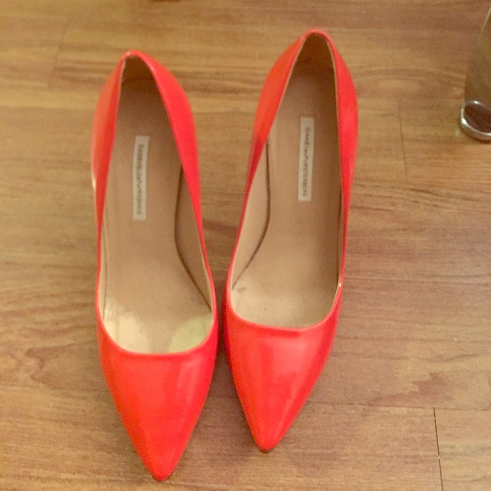 Diane Von Furstenberg Orange Pumps - Gem