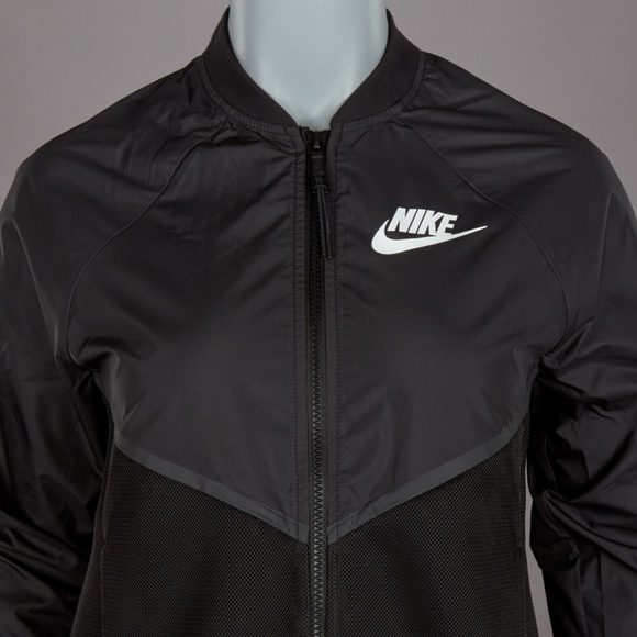 Nike | Jackets & Coats | Nike Tech Hypermesh Black Bomber Jacket | Poshmark