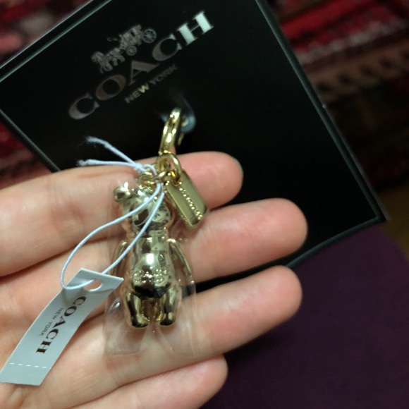 Coach | Accessories | Coach Authentic Teddy Bear Clip Charm W Gift Box ...