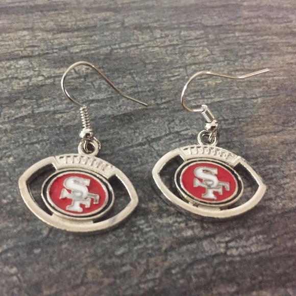 Infinity Collection | Jewelry | San Francisco 49ers Football Earrings ...