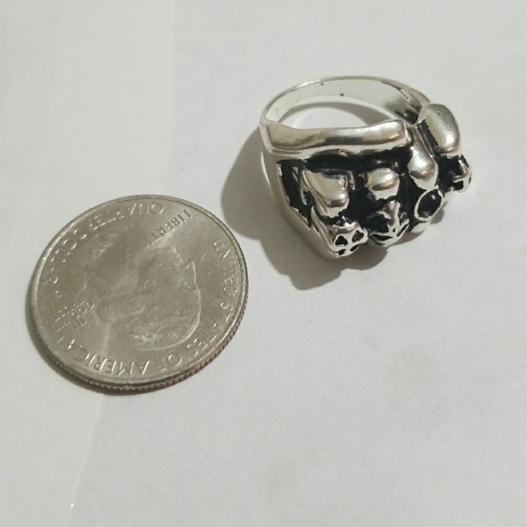 Accessories | Mens 316l Steel Fist Skull Ring Size 8 | Poshmark