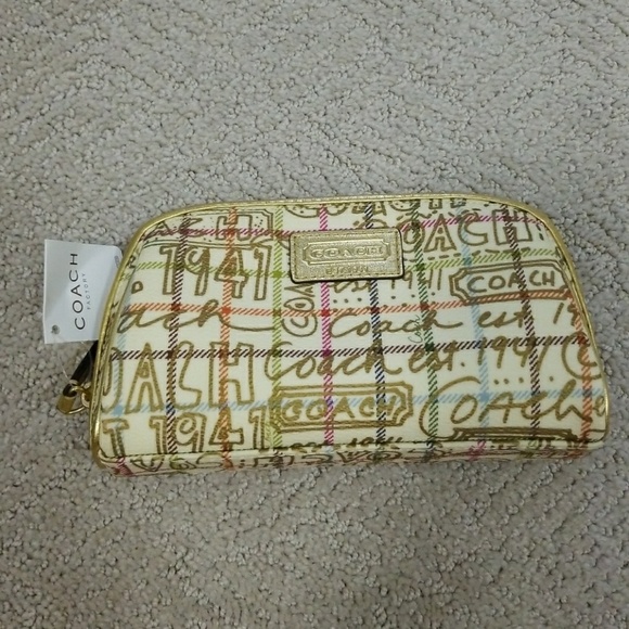 Coach | Bags | Coach Tattersall Graffiti Makeup Bag | Poshmark