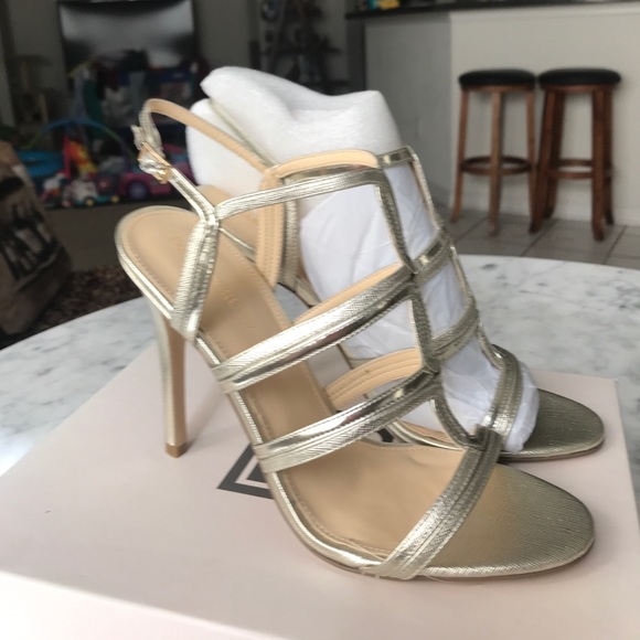 Ivanka Trump | Shoes | Ivanka Trump Golden Leather Sandals | Poshmark