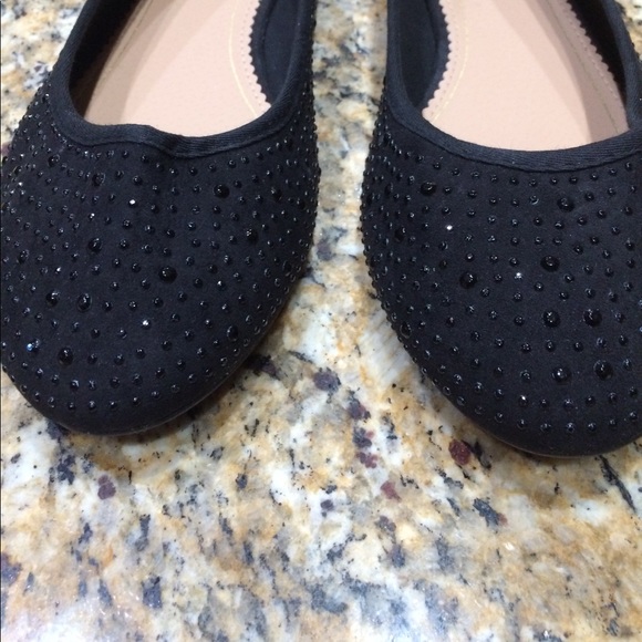 Sole Diva | Shoes | Black Rhinestone Flats | Poshmark