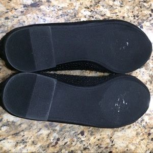 Sole Diva | Shoes | Black Rhinestone Flats | Poshmark
