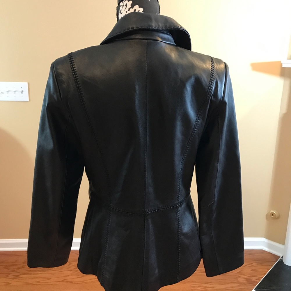 Alfani Genuine Leather Jacket - Gem