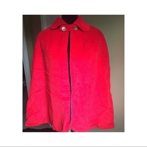 Jackets & Coats | Vintage Red Cape Coat Little Red Riding Hood | Poshmark