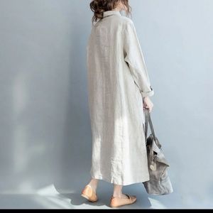 Lotus Love | Dresses | New Linen Blend Boho Artist Tunic 42 Bust | Poshmark