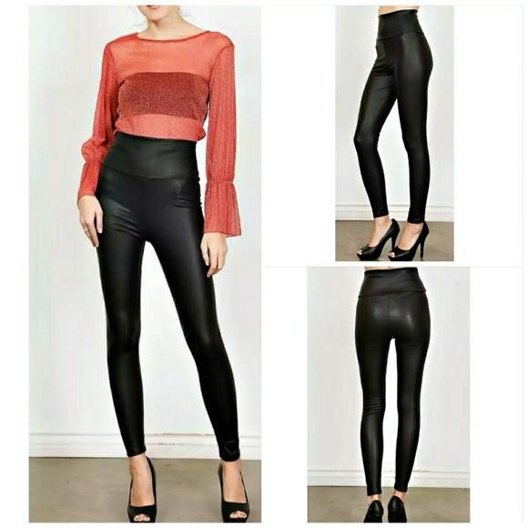 Moda Ragazza NYC | Pants & Jumpsuits | Hphottest Faux Leather Leggings ...