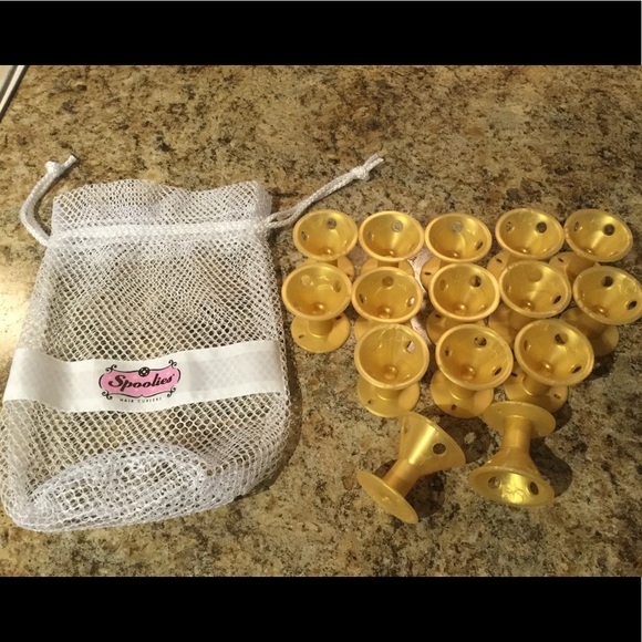 Spoolies | Accessories | Spoolies Hair Curlers 5 Jumbo Size Gold ...