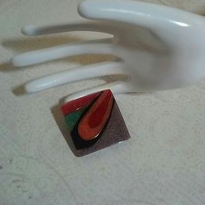 Hand Crafted | Jewelry | Hand Crafted Resin Sand Art Pin | Poshmark