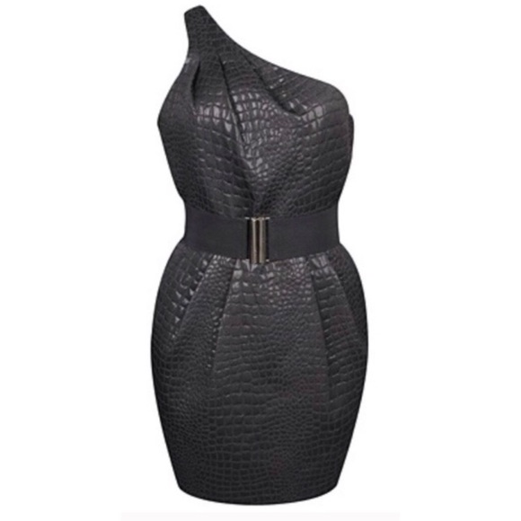 Forever 21 | Dresses | Forever 2 Black Crocodile Embossed Dress | Poshmark