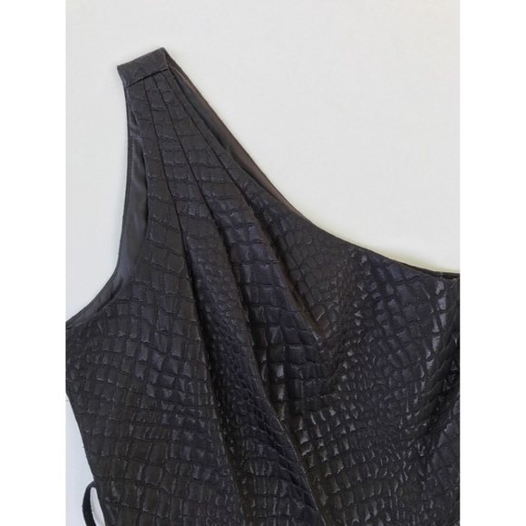 Forever 21 | Dresses | Forever 2 Black Crocodile Embossed Dress | Poshmark