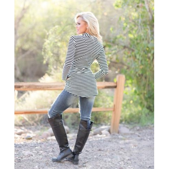 Jackets & Coats | New Striped Moto Style Asymmetrical Zip Jacket | Poshmark