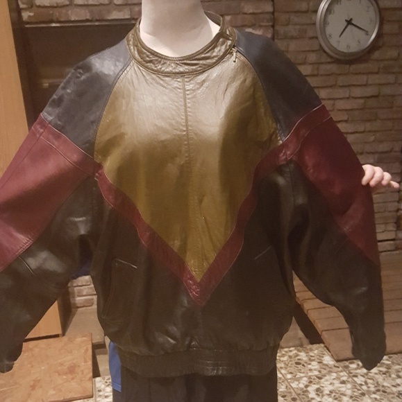 Jackets & Coats | Mens Vintage Leather Sweater Jacket | Poshmark