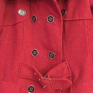 George | Jackets & Coats | Peacoat Red Jacket | Poshmark