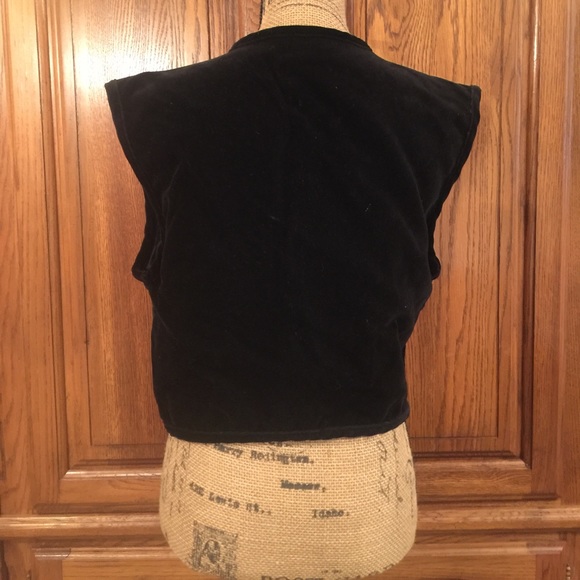 Vintage | Jackets & Coats | Vintage Quilted Velvet Vest With Frog ...