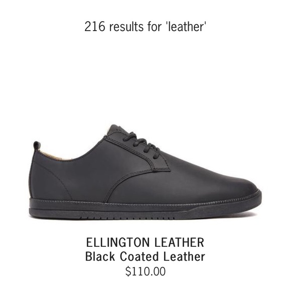 Clae | Shoes | Clae Ellington Black Coated Leather Shoe | Poshmark