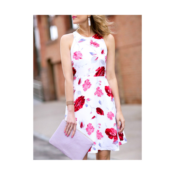 Banana Republic | Dresses | Banana Republic Floral White Racerback ...