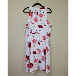 Banana Republic | Dresses | Banana Republic Floral White Racerback ...