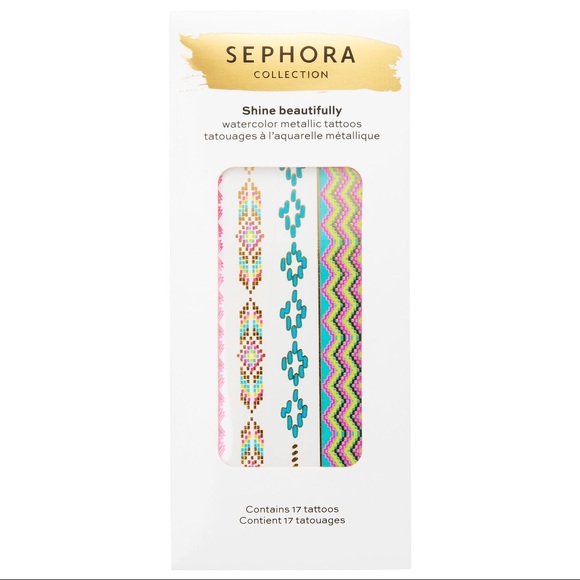 Sephora | Jewelry | Sephora Collection Watercolor Metallic Tattoos ...