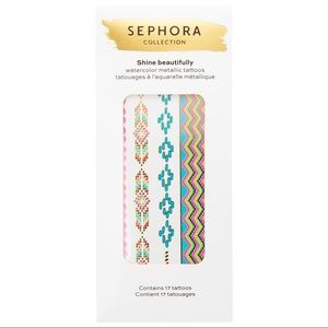 Sephora | Jewelry | Sephora Collection Watercolor Metallic Tattoos ...