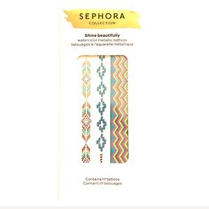 Sephora | Jewelry | Sephora Collection Watercolor Metallic Tattoos ...
